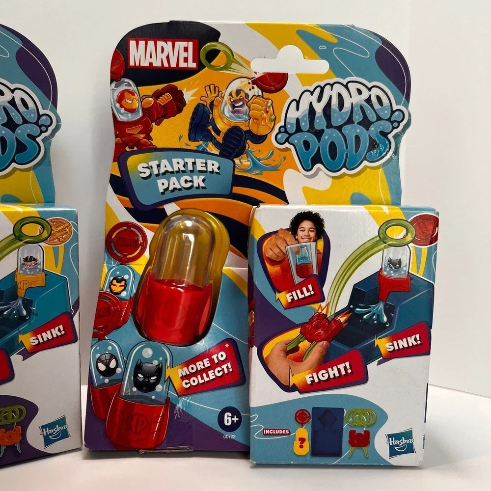 Hasbro | Toys | Hasbro Hydro Pods Starter Pack Kids Os Multi New Marvel ...